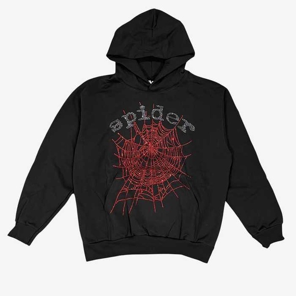 Sp5der | Shirts | Sp5der Hoodie Rhinestones | Poshmark